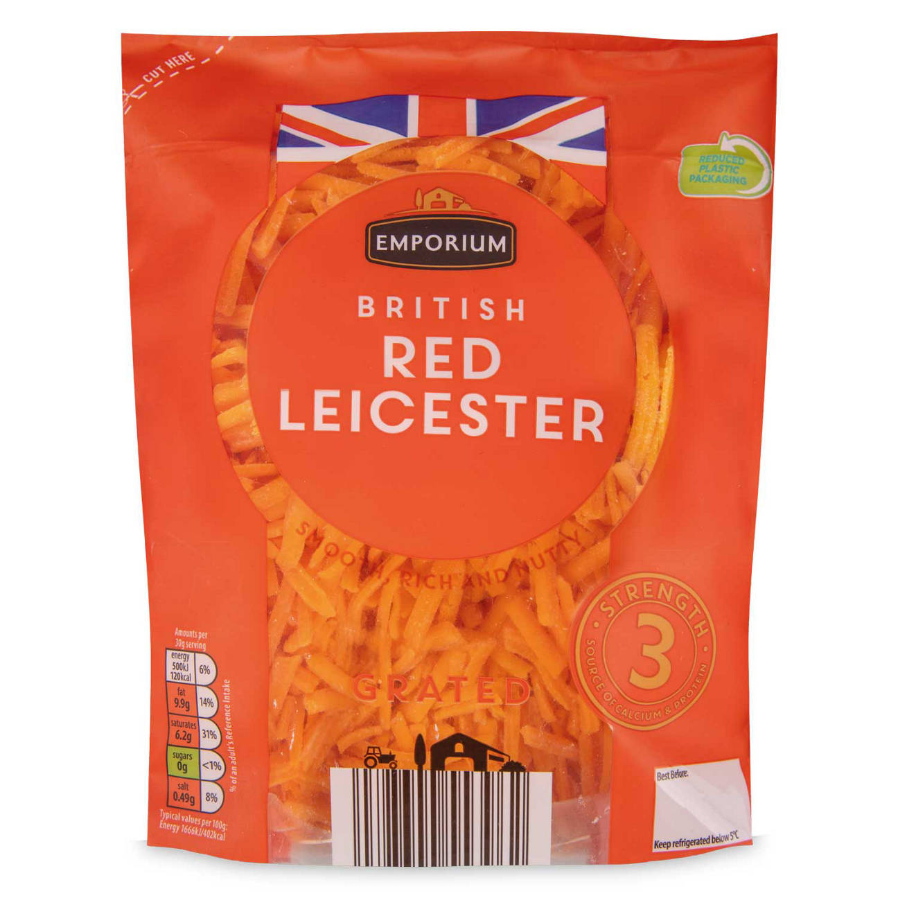 British Grated Red Leicester Cheese | ALDI UK